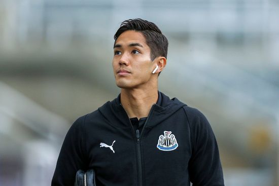 Yoshinori Muto 13 Newcastle United Arrives Editorial Stock Photo ...