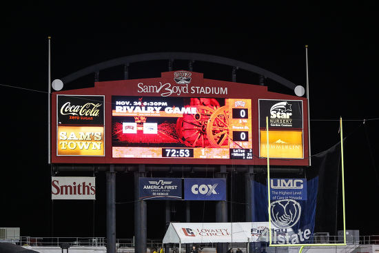 Interior View Sam Boyd Stadium Scoreboard Editorial Stock Photo - Stock ...