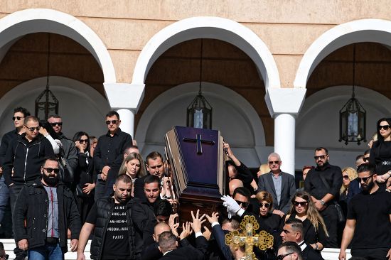 Coffin John Macris Carried By Pallbearers Editorial Stock Photo - Stock ...