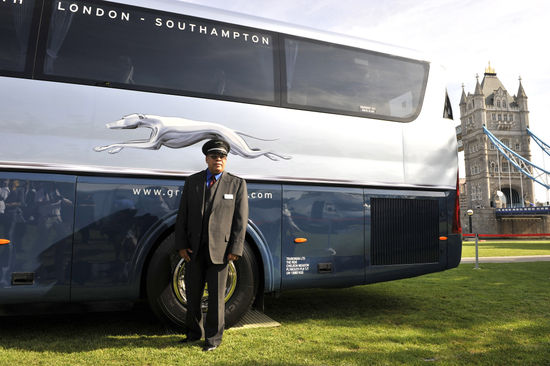 Us Greyhound Bus Driver Leon Batchelor Editorial Stock Photo - Stock ...