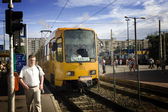 Traditional Yellow Tram Ors Vezer Tere Editorial Stock Photo - Stock ...