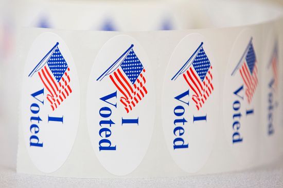 Stickers That Read Voted Seen Polling Editorial Stock Photo - Stock ...