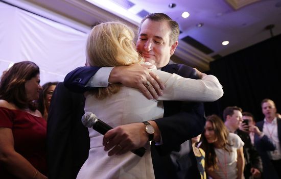 Ted Cruz Hugs His Wife Heidi Editorial Stock Photo - Stock Image ...