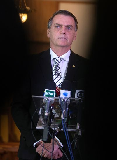 Elected President Brazil Jair Bolsonaro Delivers Editorial Stock Photo ...
