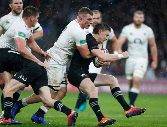 Sam Underhill England Tackles Beauden Barrett Editorial Stock Photo ...