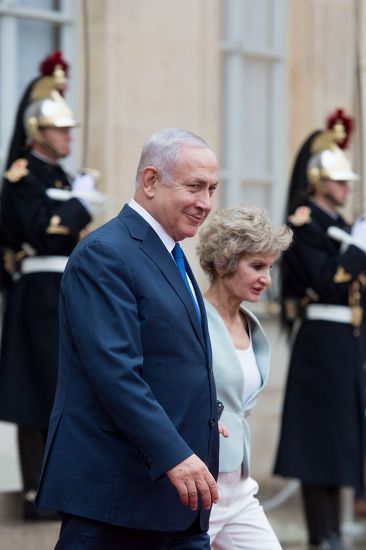 Israel Prime Minister Benjamin Netanyahu Wife Editorial Stock Photo ...