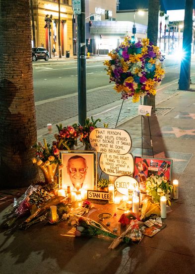 Fans Gather Stan Lees Star On Editorial Stock Photo - Stock Image ...