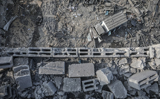 Ruble Destroyed Building Alaqsa Channel Belonging Editorial Stock Photo ...