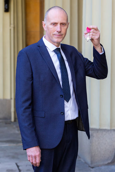 Michael Nield Proudly Displays His Mbe Editorial Stock Photo - Stock ...