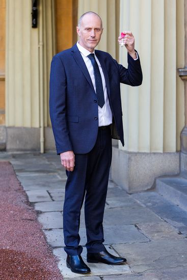 Michael Nield Proudly Displays His Mbe Editorial Stock Photo - Stock ...