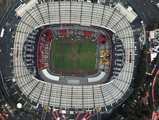 General View Drone Estadio Azteca Mexico Editorial Stock Photo - Stock ...