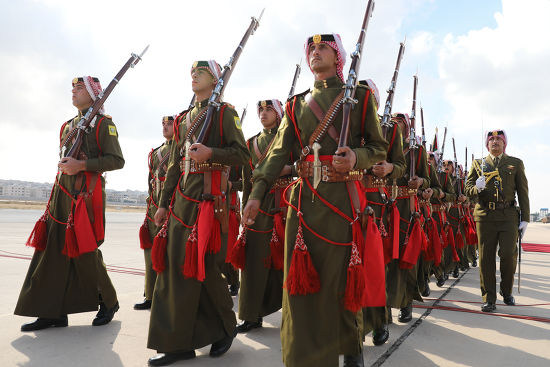 Jordanian Royal Guards Honor Arrive Welcoming Editorial Stock Photo ...