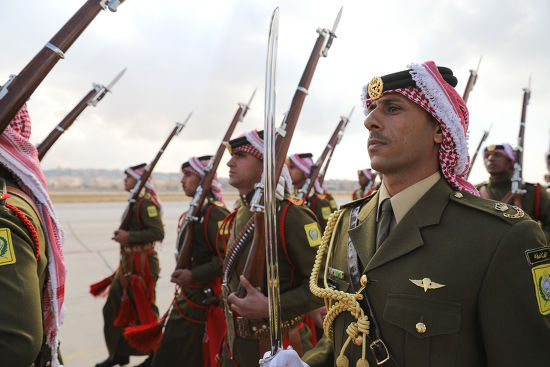 Jordanian Royal Guards Honor Arrive Welcoming Editorial Stock Photo ...