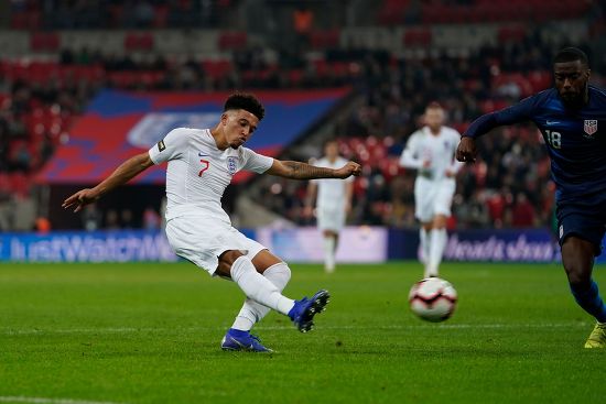 Jadon Sancho England Shoots During International Editorial Stock Photo ...