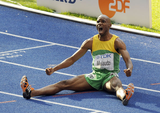 South Africas Mbulaeni Mulaudzi Celebrating After Editorial Stock Photo ...