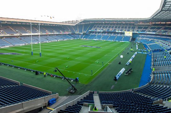 General View Inside Bt Murrayfield Stadium Editorial Stock Photo ...