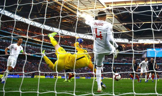 Jordan Pickford England Makes Diving Save Editorial Stock Photo - Stock ...