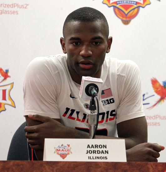 Illinois Fighting Illini Guard Aaron Jordan Editorial Stock Photo ...