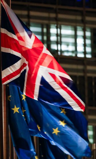 British European Flag During Visit British Editorial Stock Photo ...