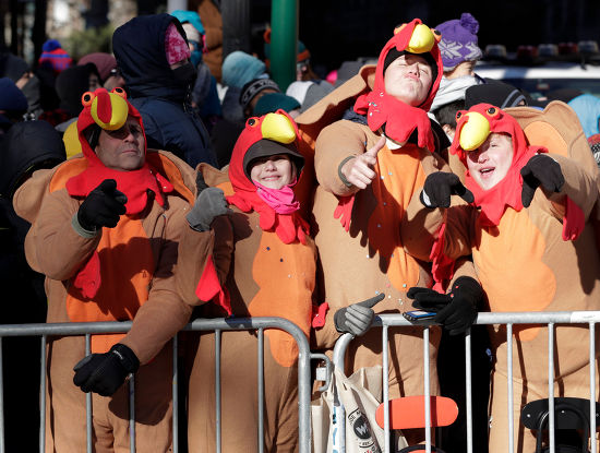People Dressed Turkeys Pose Picture On Editorial Stock Photo - Stock ...