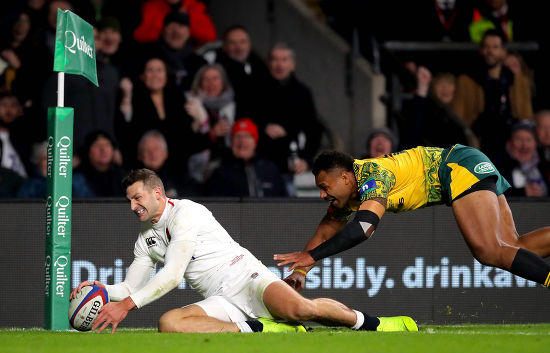 England Vs Australia Englands Jonny May Editorial Stock Photo - Stock ...