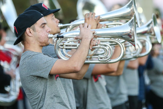 Member Unlv Marching Band Performs Prior Editorial Stock Photo - Stock ...