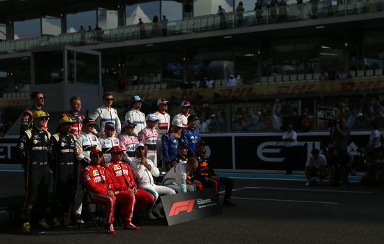 Formula 1 Drivers Pose Season Ending Editorial Stock Photo - Stock ...
