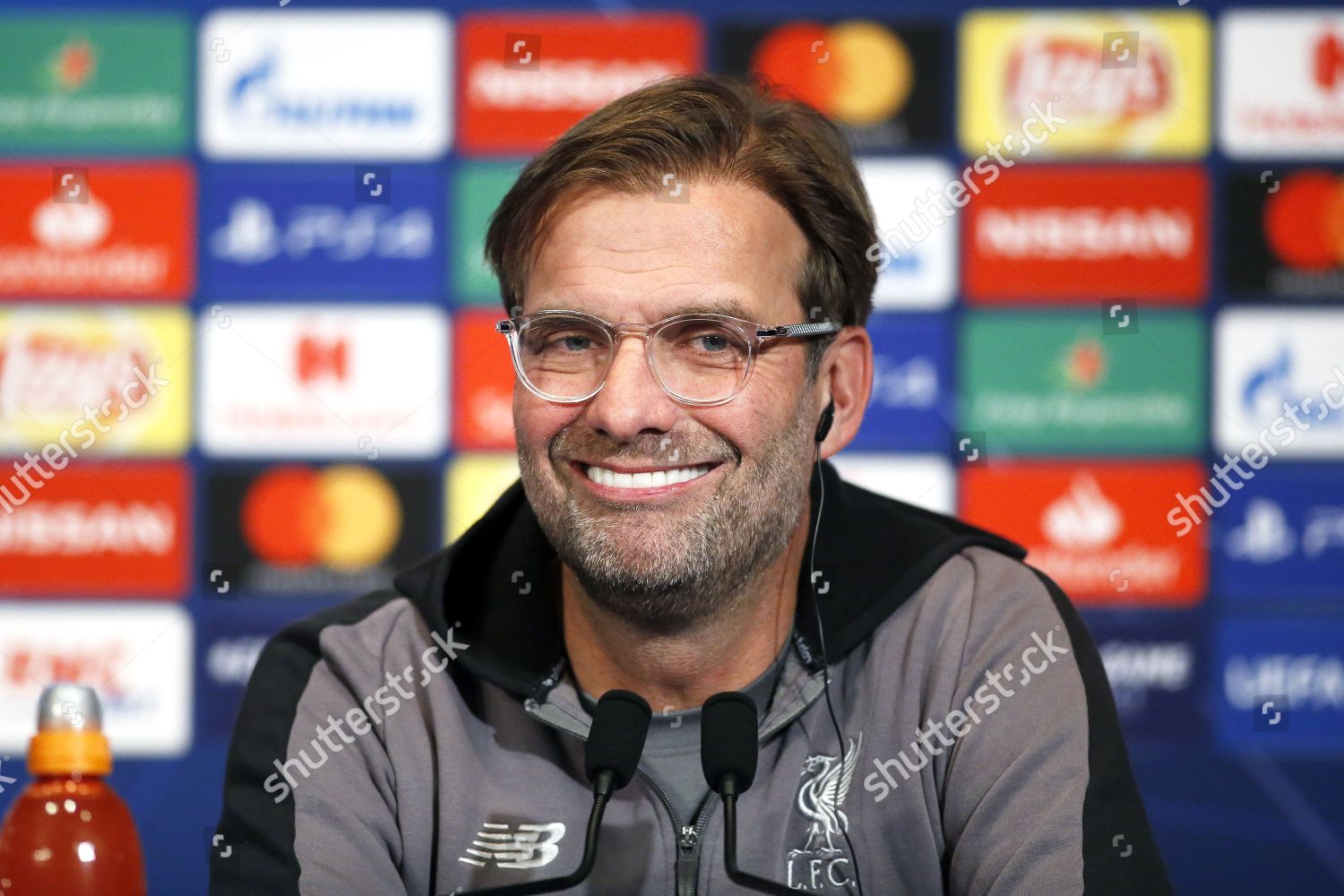 Jurgen Klopp Smiles During Press Conference Editorial Stock Photo ...