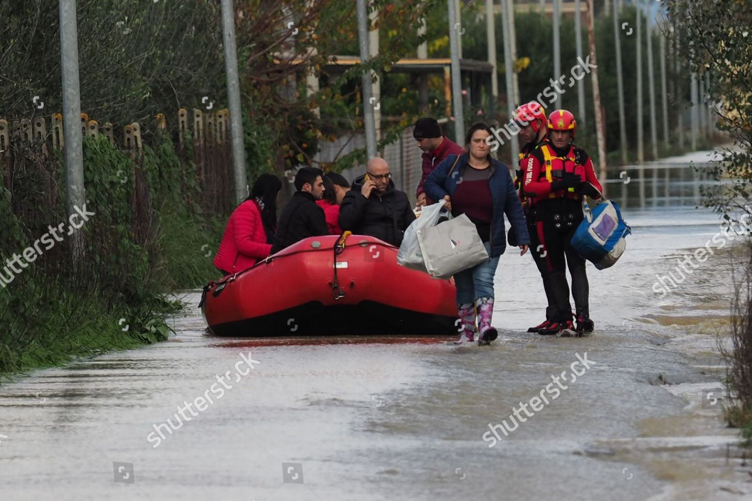 Corigliano Rossano Flooding Crati Calabria Due Editorial Stock Photo ...