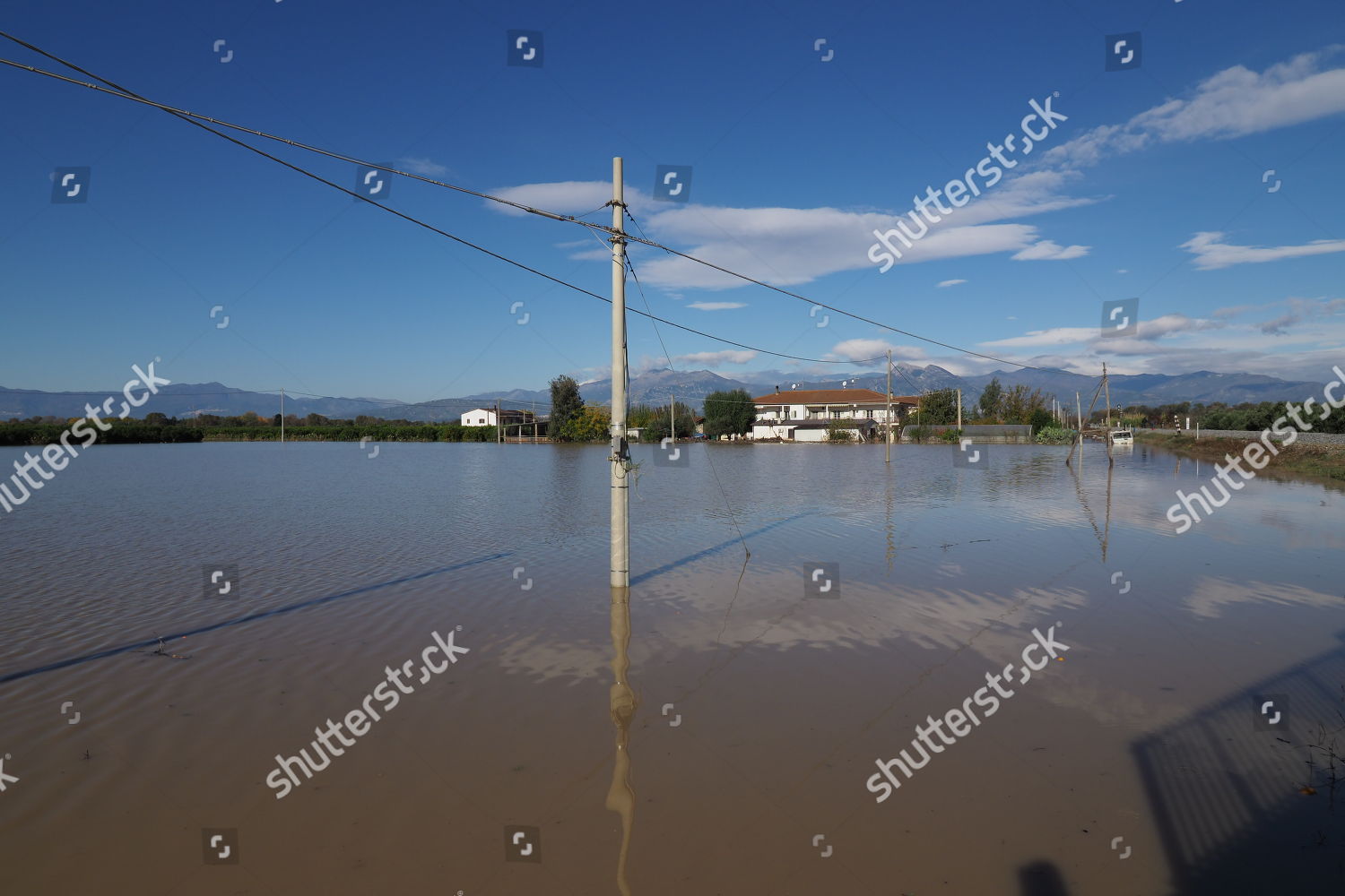 Corigliano Rossano Flooding Crati Calabria Due Editorial Stock Photo ...