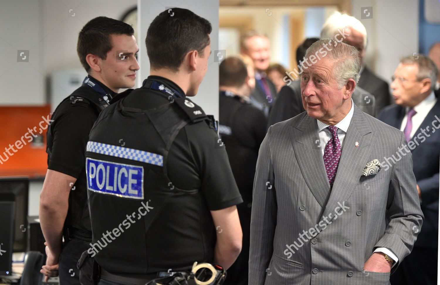 Prince Charles Meets Pc Gary Morris Editorial Stock Photo - Stock Image ...