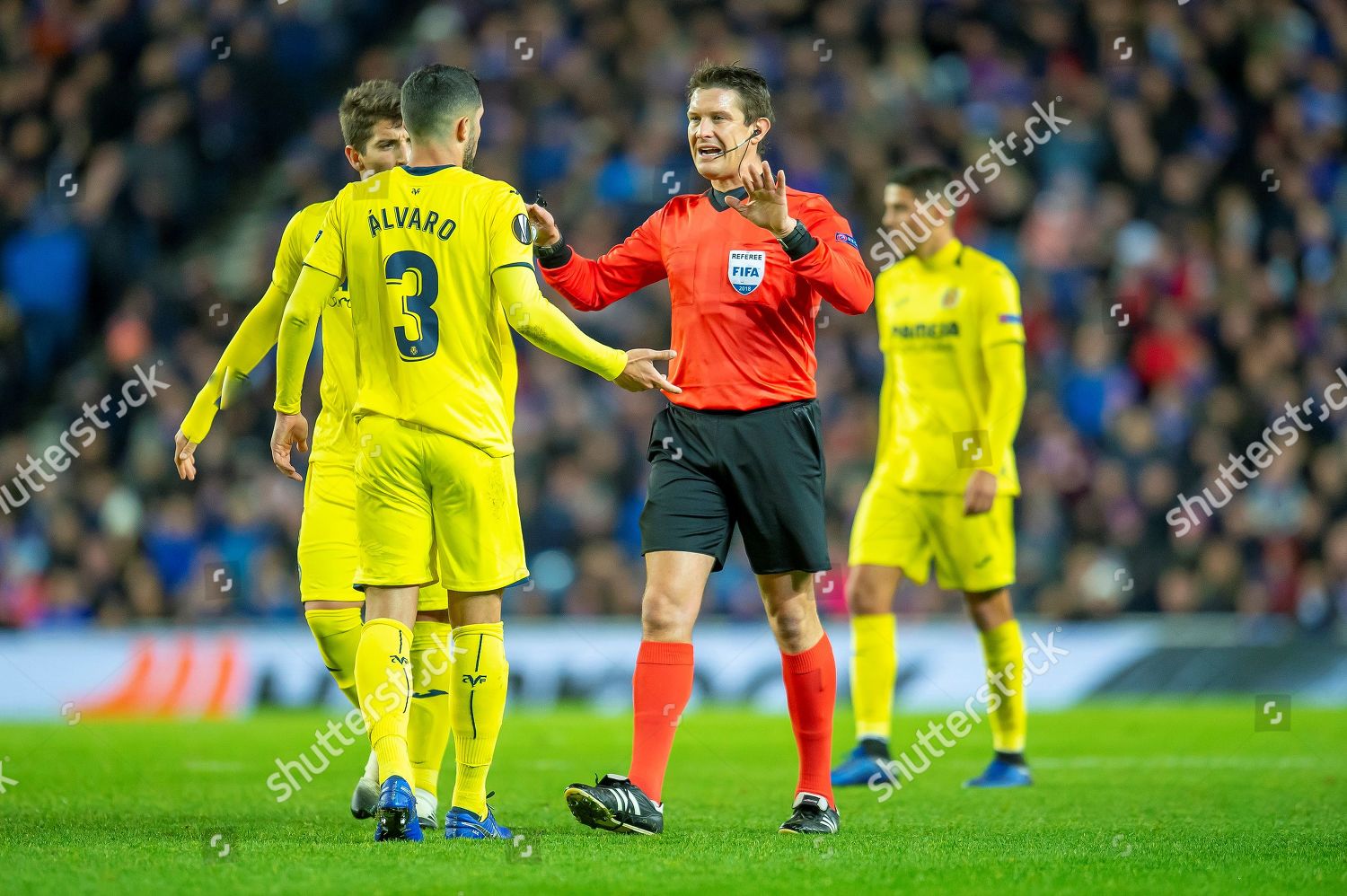 Referee Matej Jug Svn Speaks Alvaro Editorial Stock Photo - Stock Image | Shutterstock