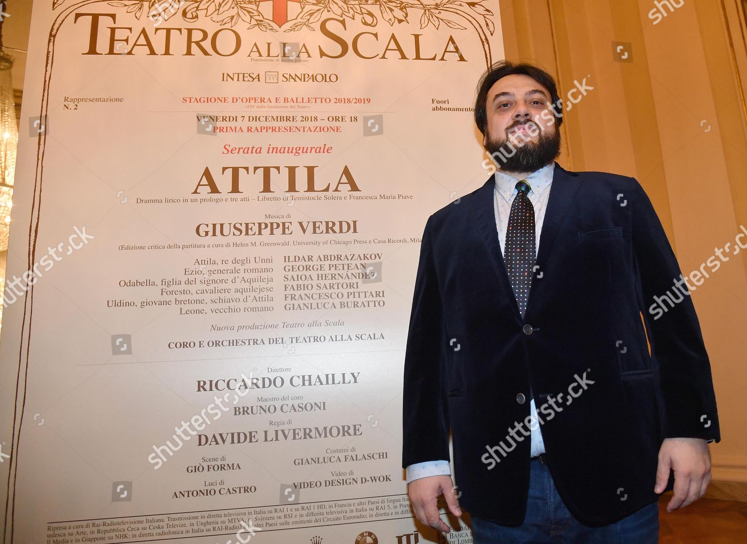 Romanian Baritone George Petean Poses Press Editorial Stock Photo ...
