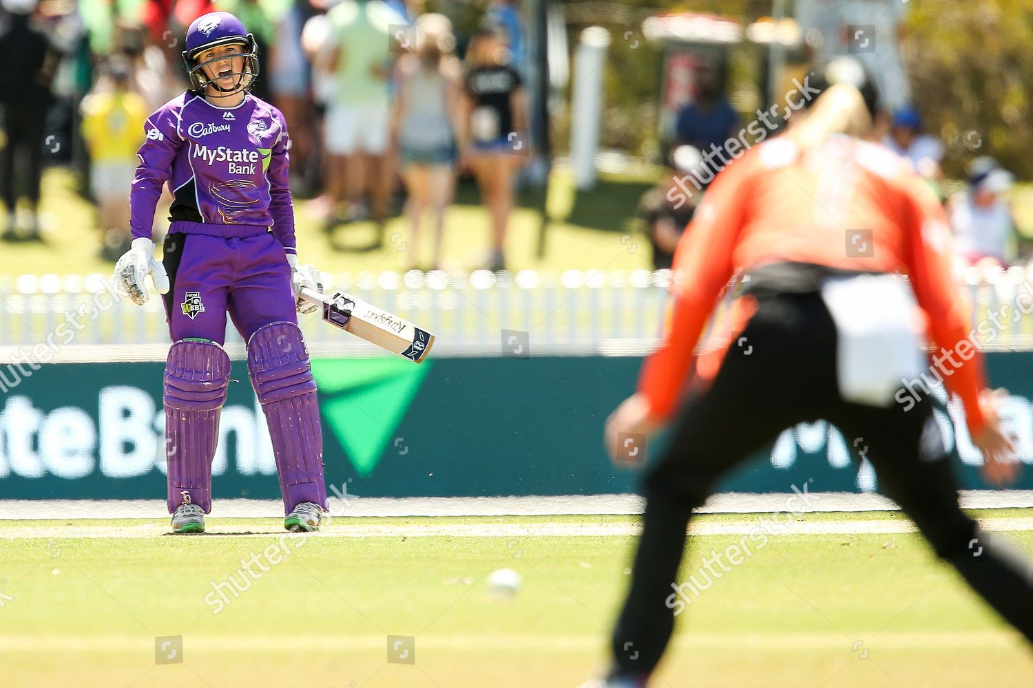 Sasha Moloney Hobart Hurricanes Bats During Editorial Stock Photo ...