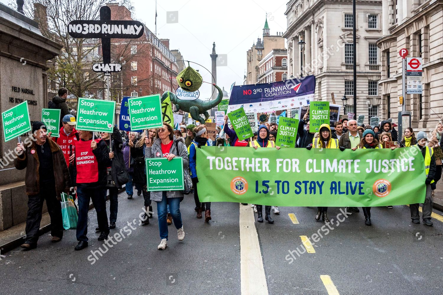 Campaign Against Climate Change Along Members Editorial Stock Photo ...