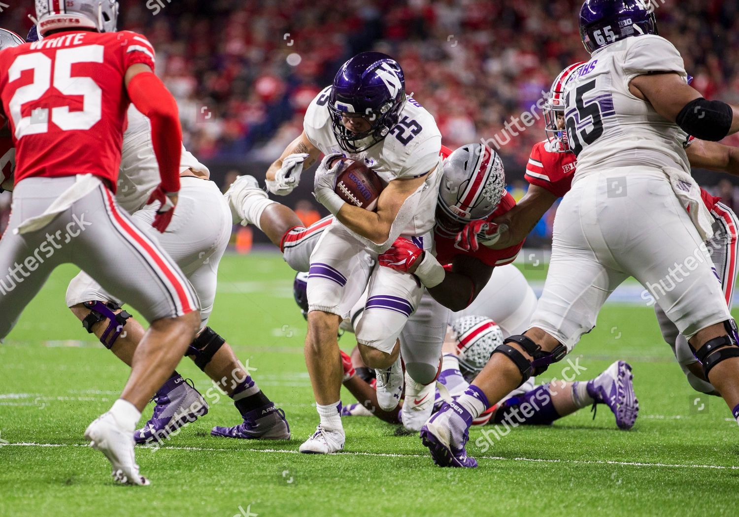 Northwestern Running Back Isaiah Bowser 25 Editorial Stock Photo ...