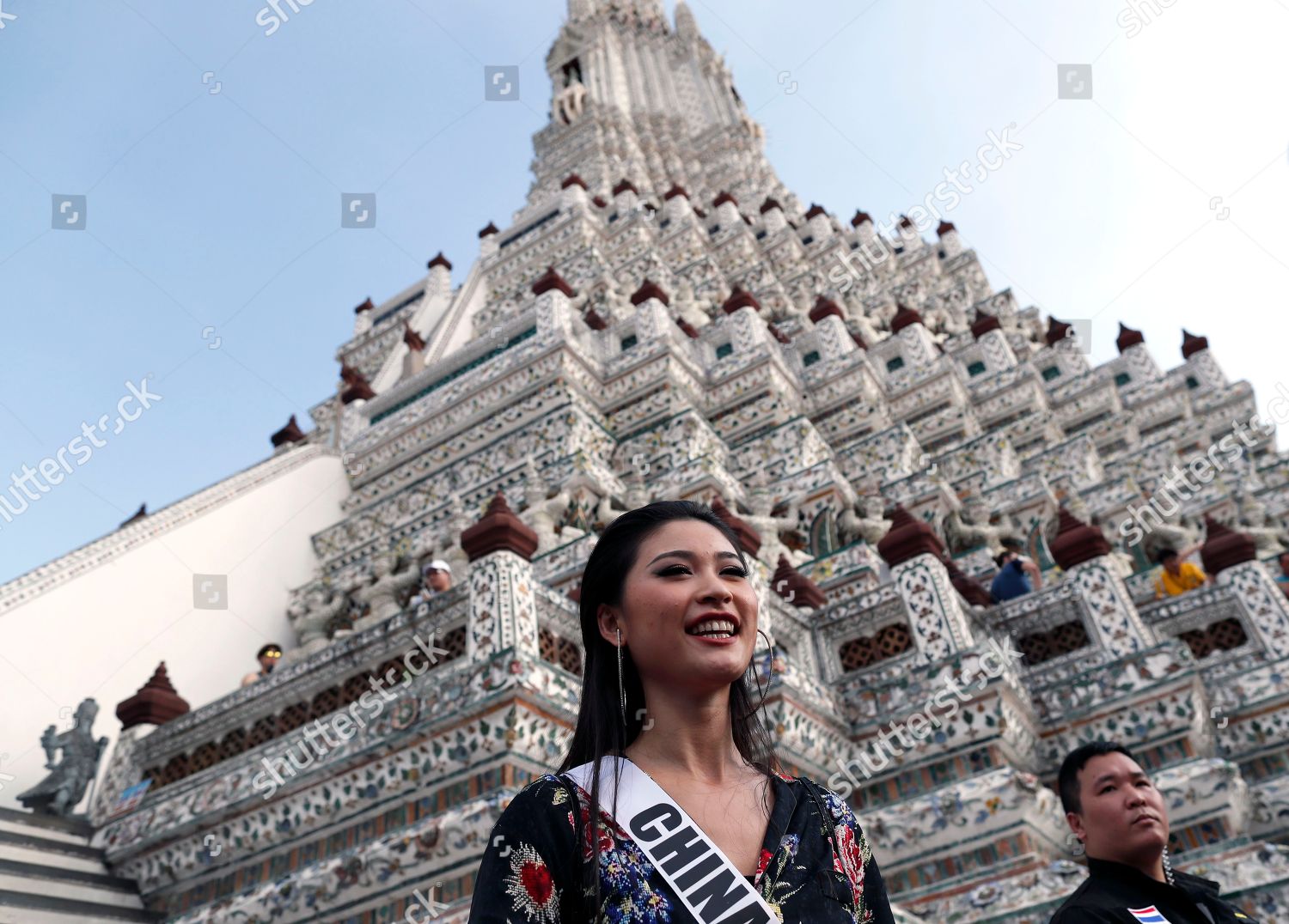 Miss China Qin Meisu During Sightseeing Editorial Stock Photo - Stock ...