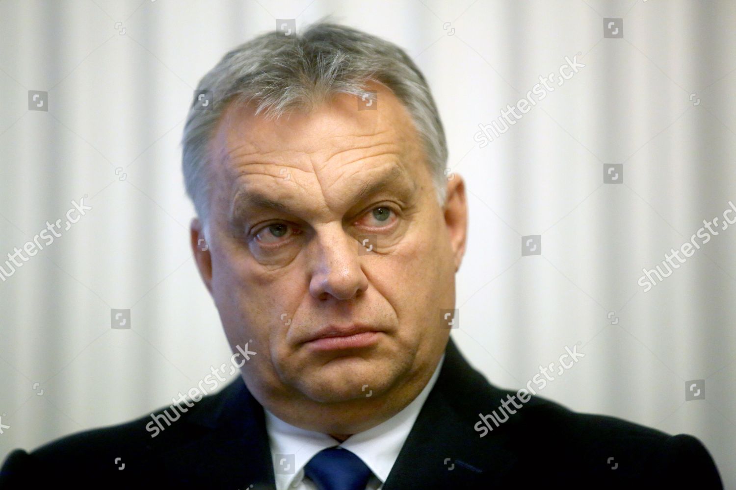 Hungarian Prime Minister Viktor Orban Looks Editorial Stock Photo ...