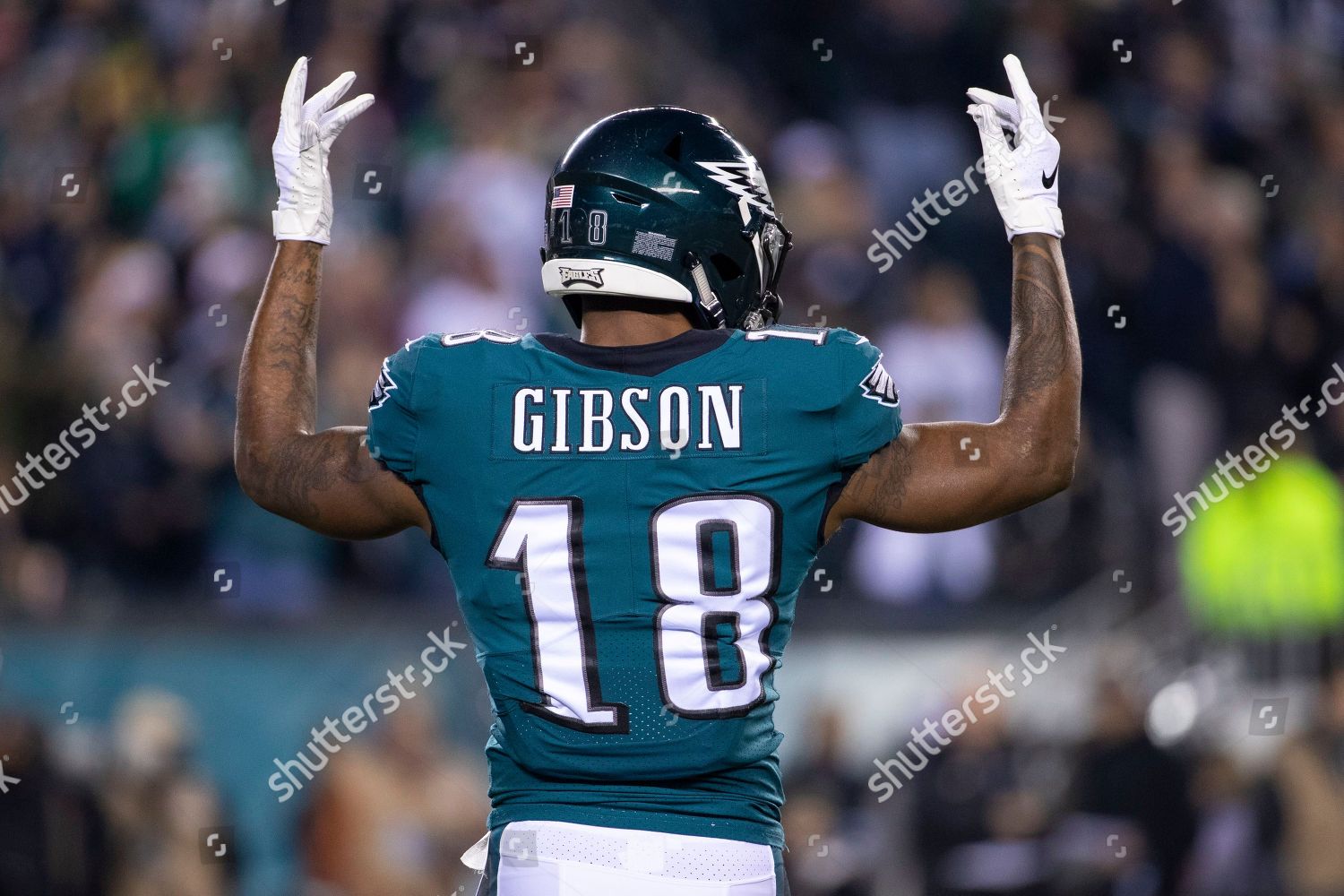 Philadelphia Eagles Wide Receiver Shelton Gibson Editorial Stock Photo ...
