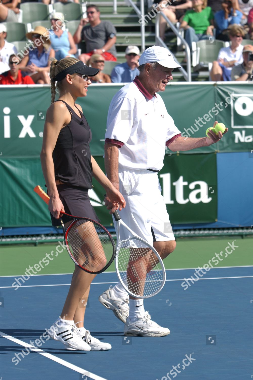Anna Kournikova Former Us President George Editorial Stock Photo ...