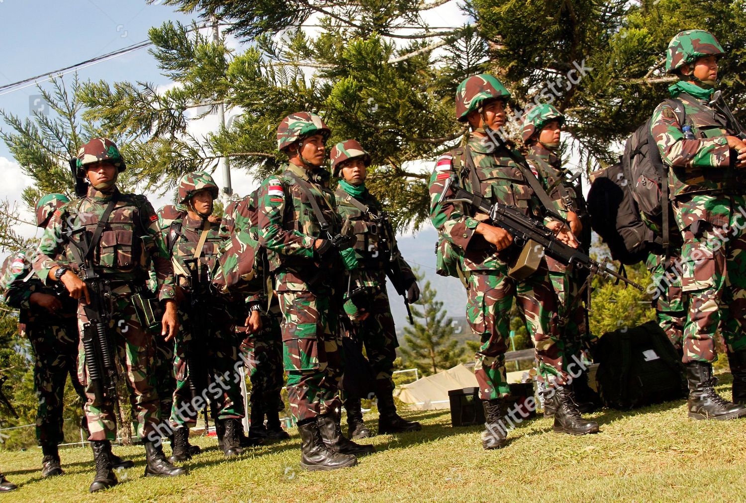 Indonesian Military Personnels Prepare Be Deployed Editorial Stock ...