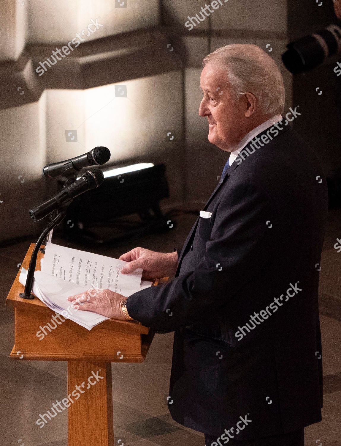 Former Canadian Prime Minister Brian Mulroney Editorial Stock Photo ...