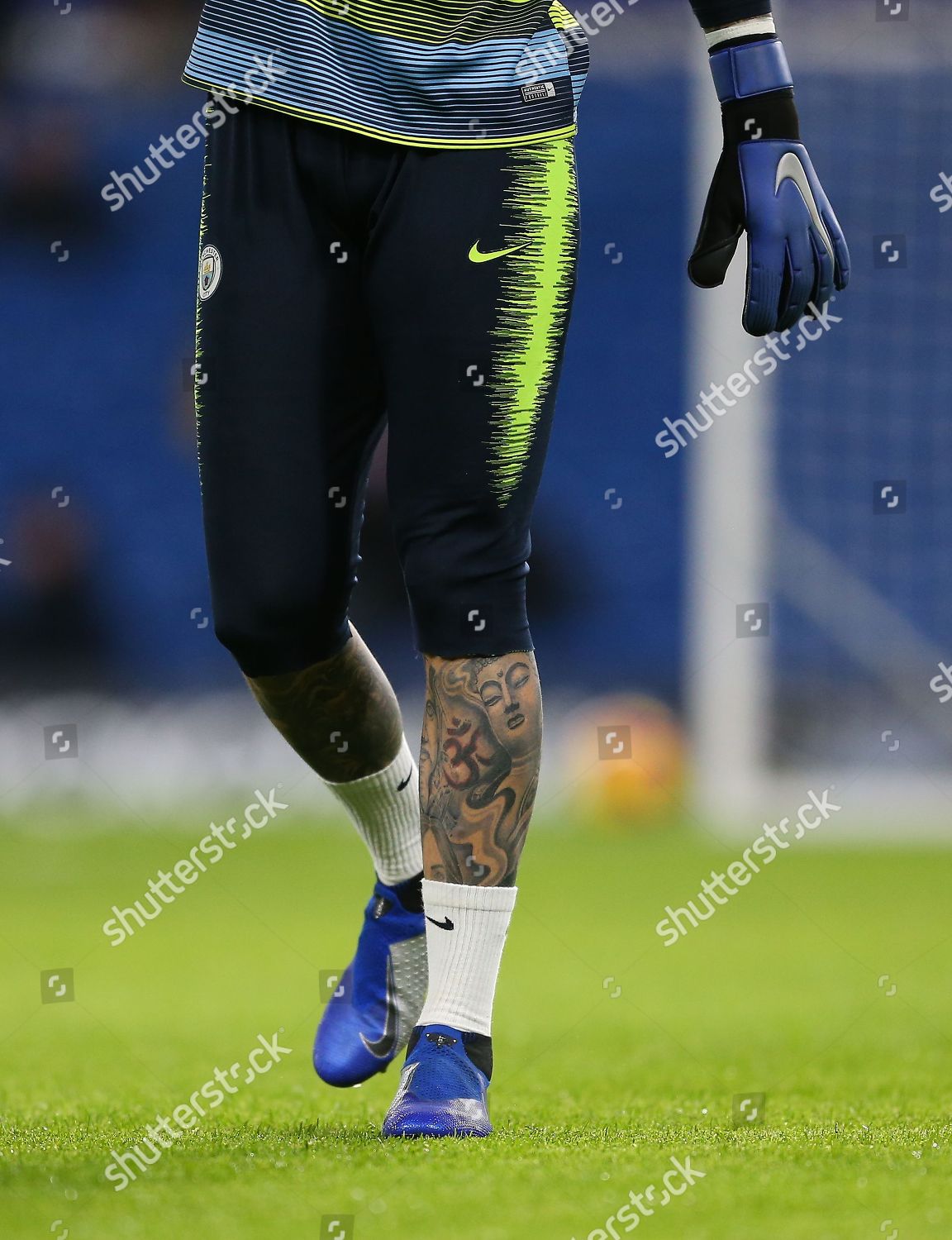 Tattoos On Legs Ederson Manchester City Editorial Stock Photo - Stock ...