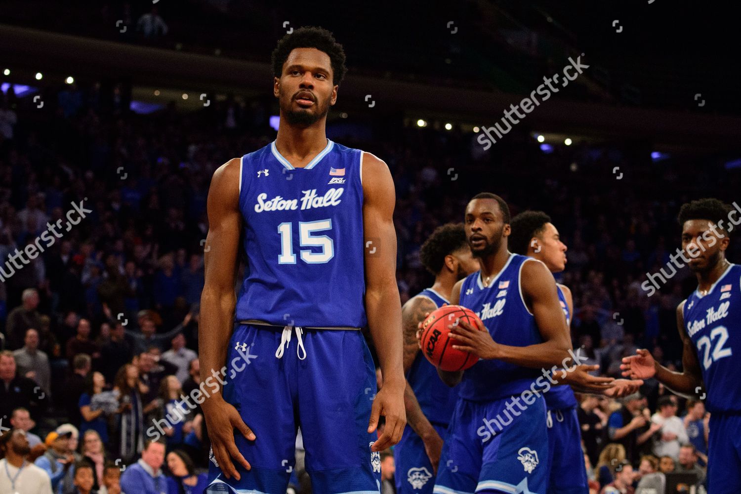 Seton Hall Pirates Forward Taurean Thompson Editorial Stock Photo ...