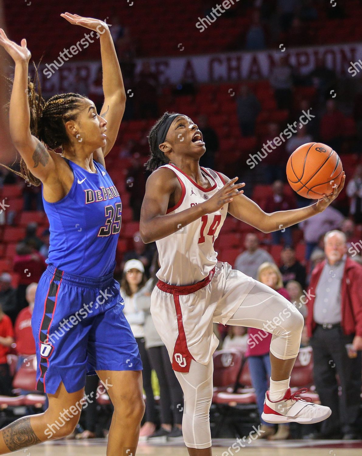 University Oklahoma Guard Shaina Pellington 14 Editorial Stock Photo ...
