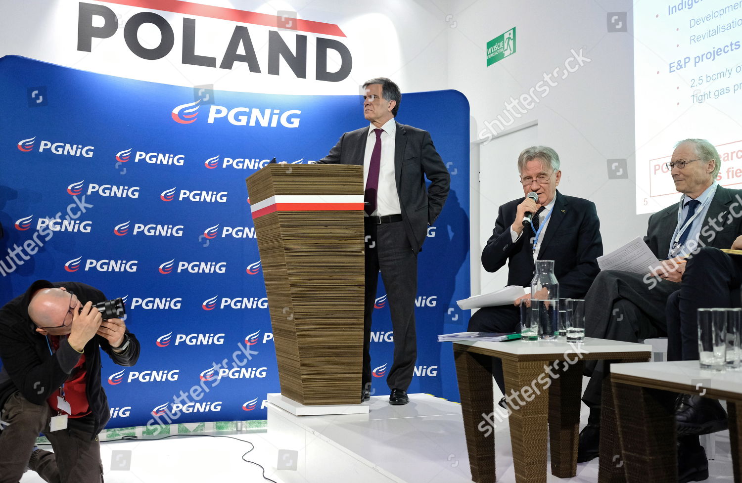 Pgnig President Piotr Wozniak 2r Vicechairman Editorial Stock Photo ...