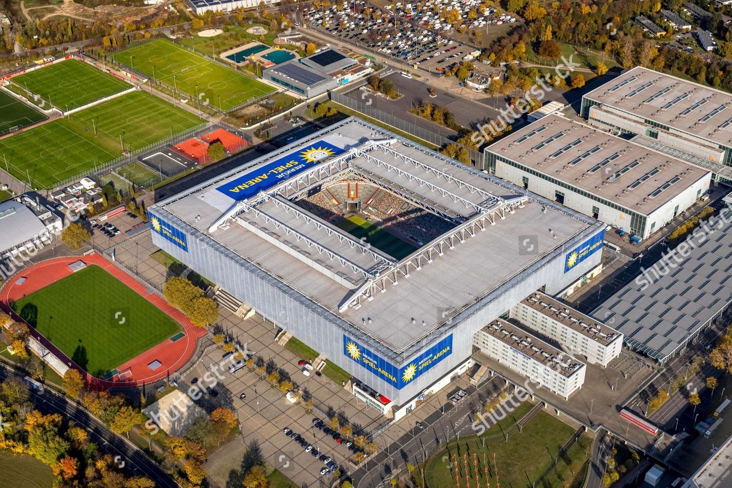 Aerial View Merkur Spielarena Football Stadium Editorial Stock Photo ...