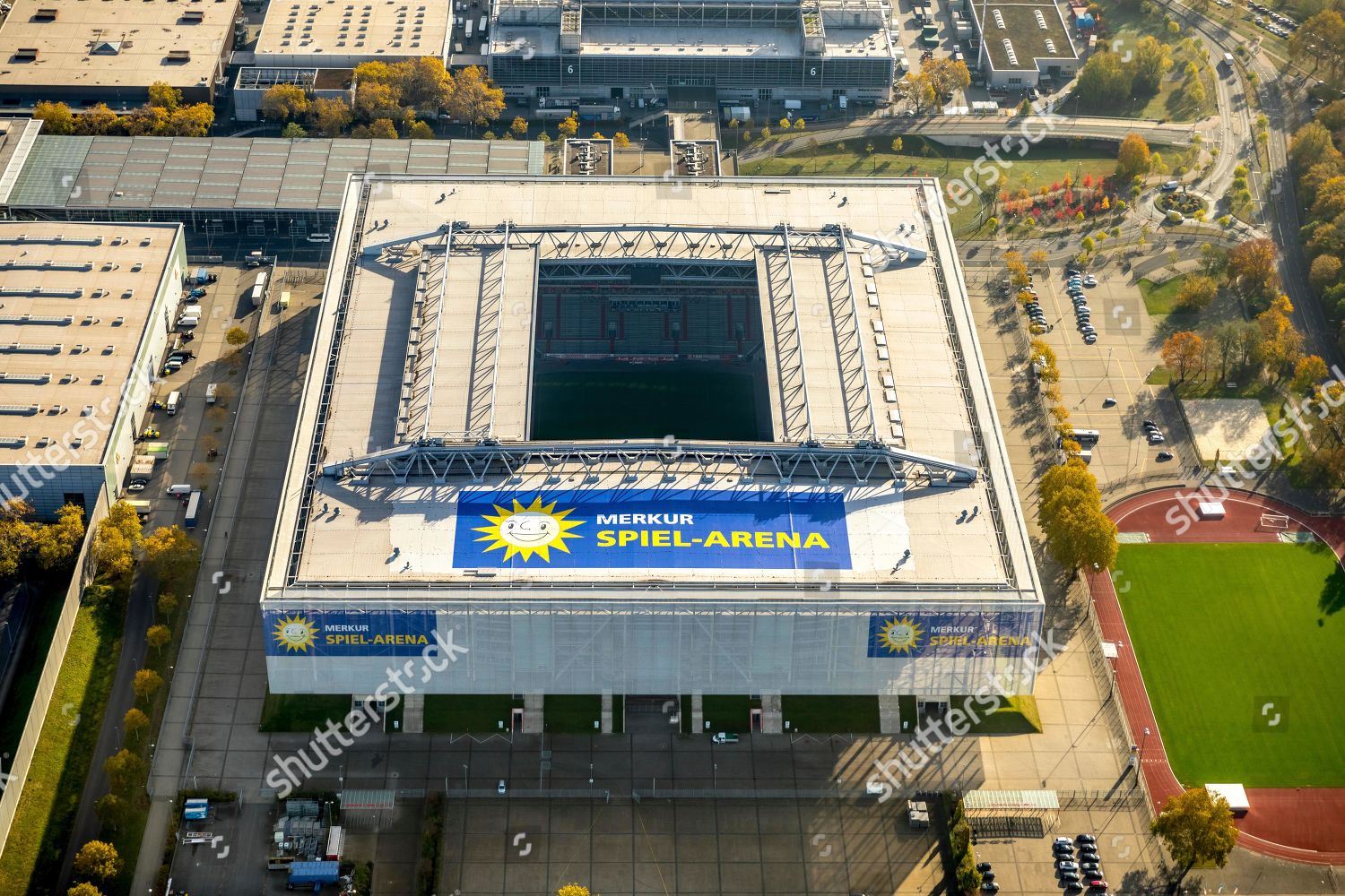 Aerial View Merkur Spielarena Football Stadium Editorial Stock Photo ...