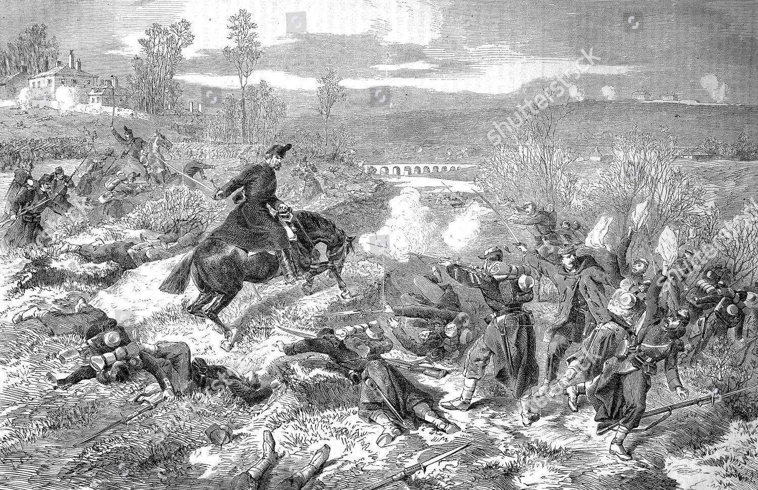 Royal Saxon Rifle Regiment No108 Battle Editorial Stock Photo - Stock ...