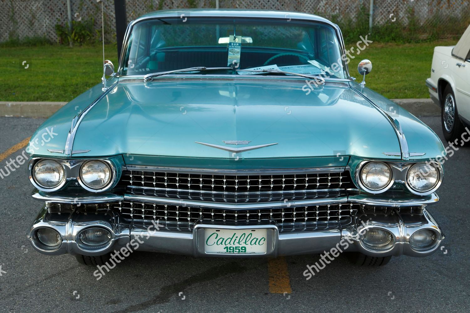 Front View American Vintage Car Cadillac Editorial Stock Photo - Stock ...